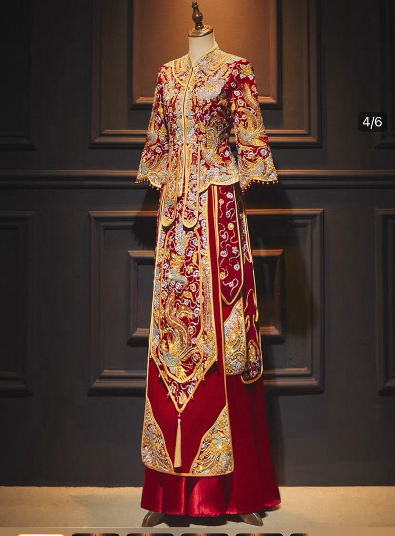 Chinese Wedding - KUA, Women's Fashion, Dresses & Sets, Traditional ...