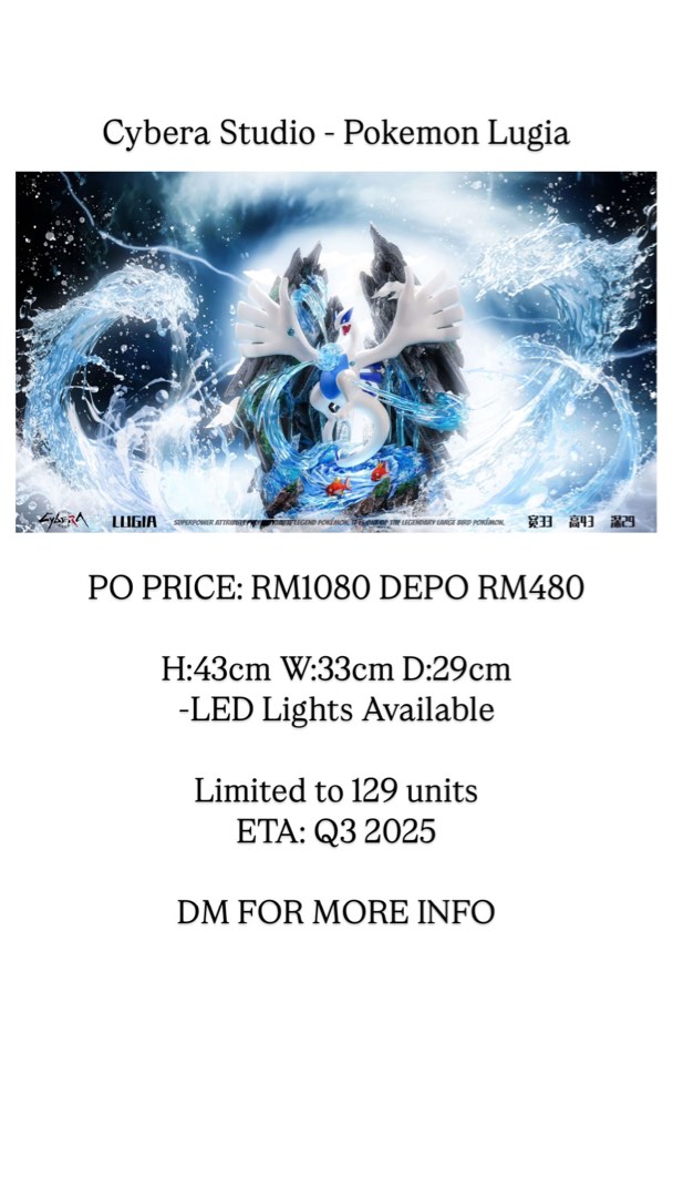 Cybera Studio - Pokemon Lugia, Hobbies & Toys, Toys & Games on Carousell