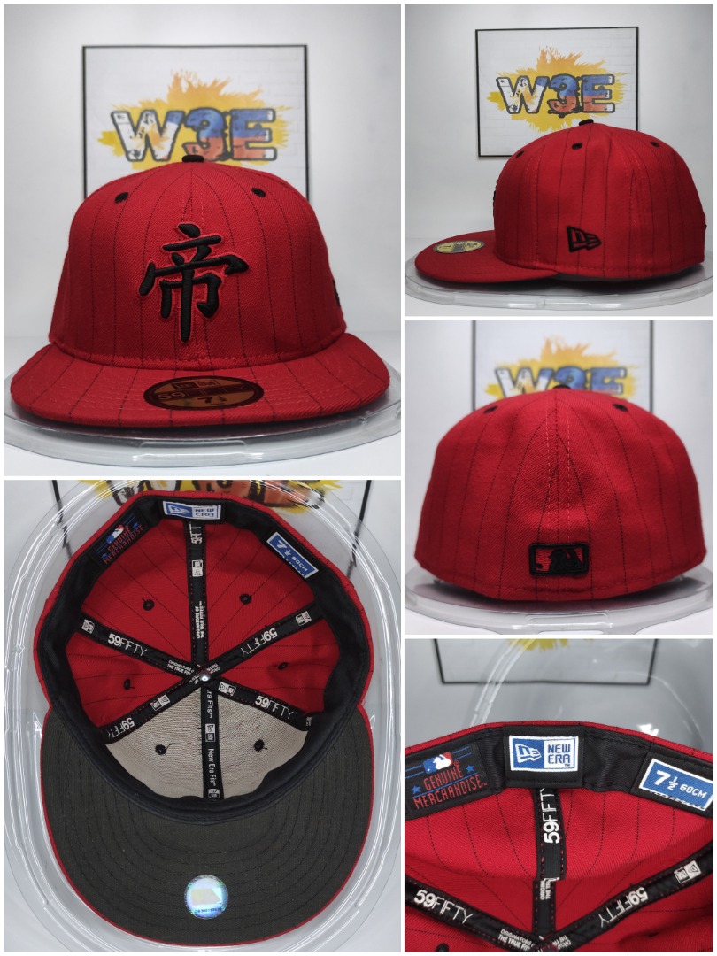 EMPEROR LOGO PINSTRIPE FITTED 7 1/2 - NEW ERA 59FIFTY, Men's Fashion, Watches & Accessories ...