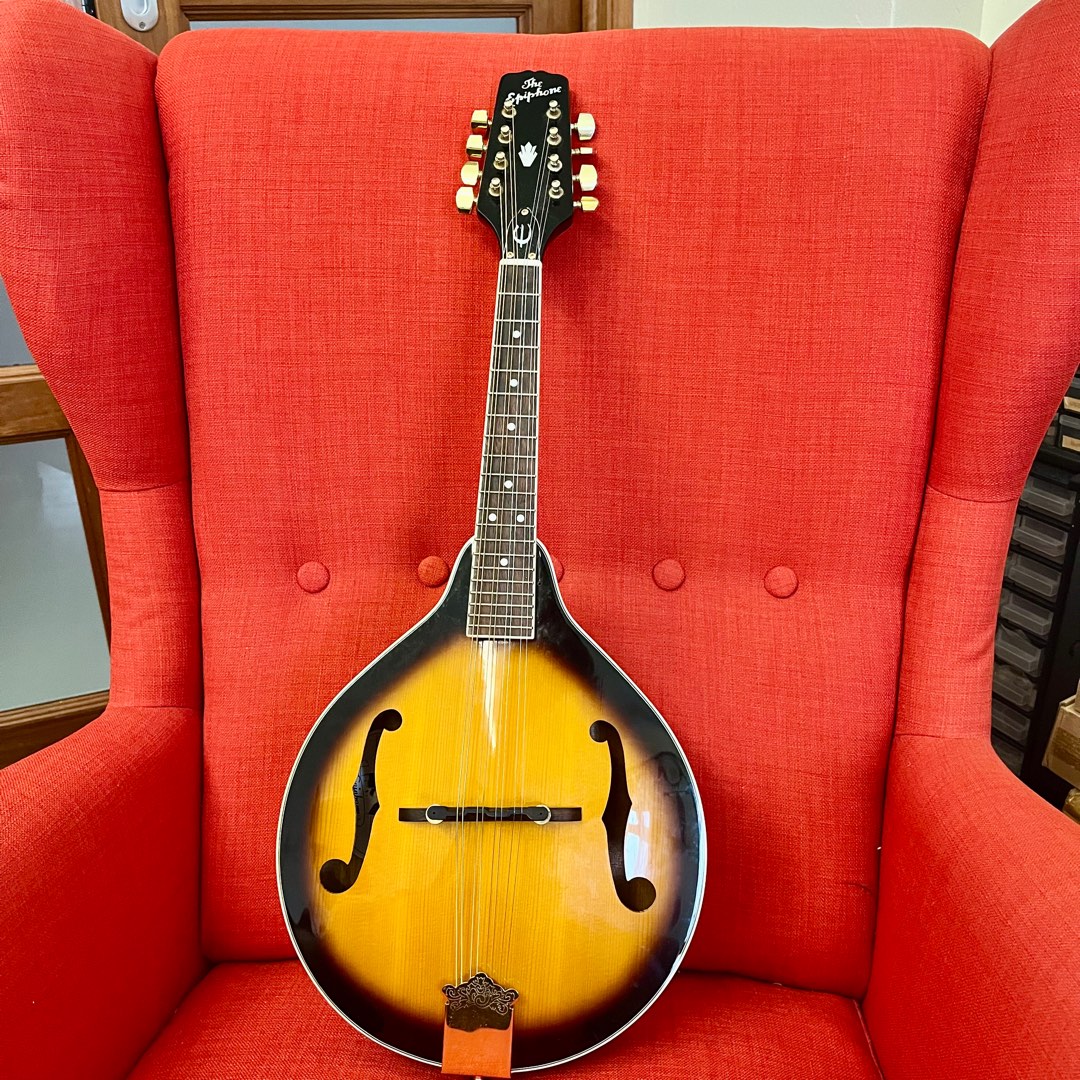 Epiphone A Style Mandolin + Hard Case, Hobbies & Toys, Music & Media ...