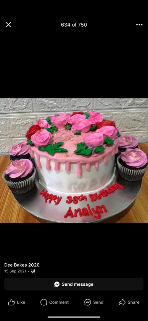 FLOWER DRIP CAKE, Food & Drinks, Homemade Bakes on Carousell
