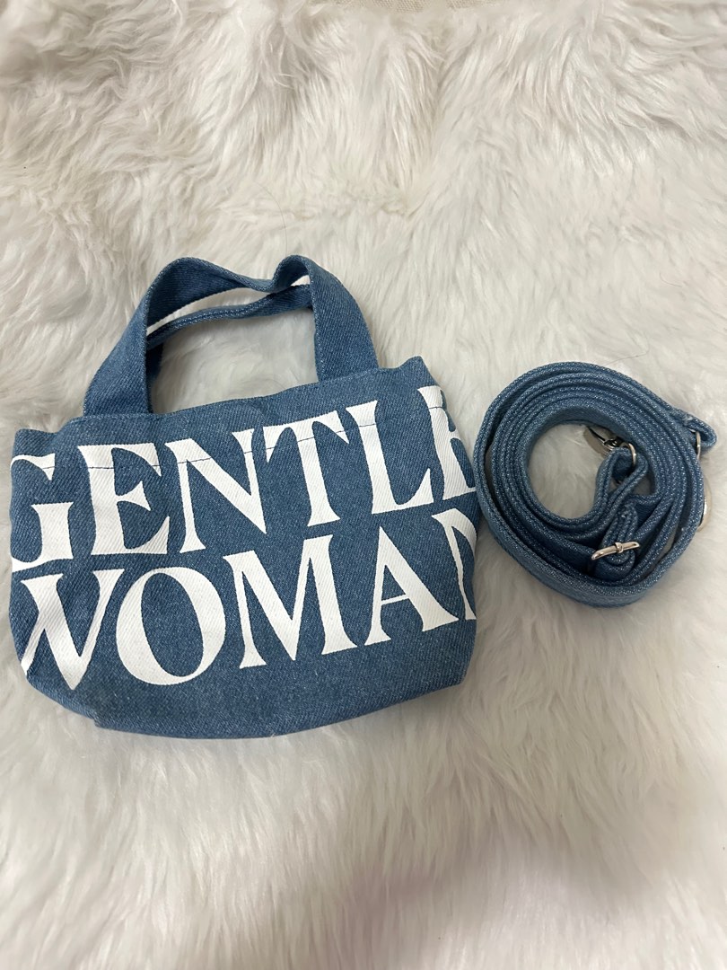 Gentlewoman Micro Canvas Tote (Denim Blue), Women's Fashion, Bags & Wallets, Cross-body Bags on ...