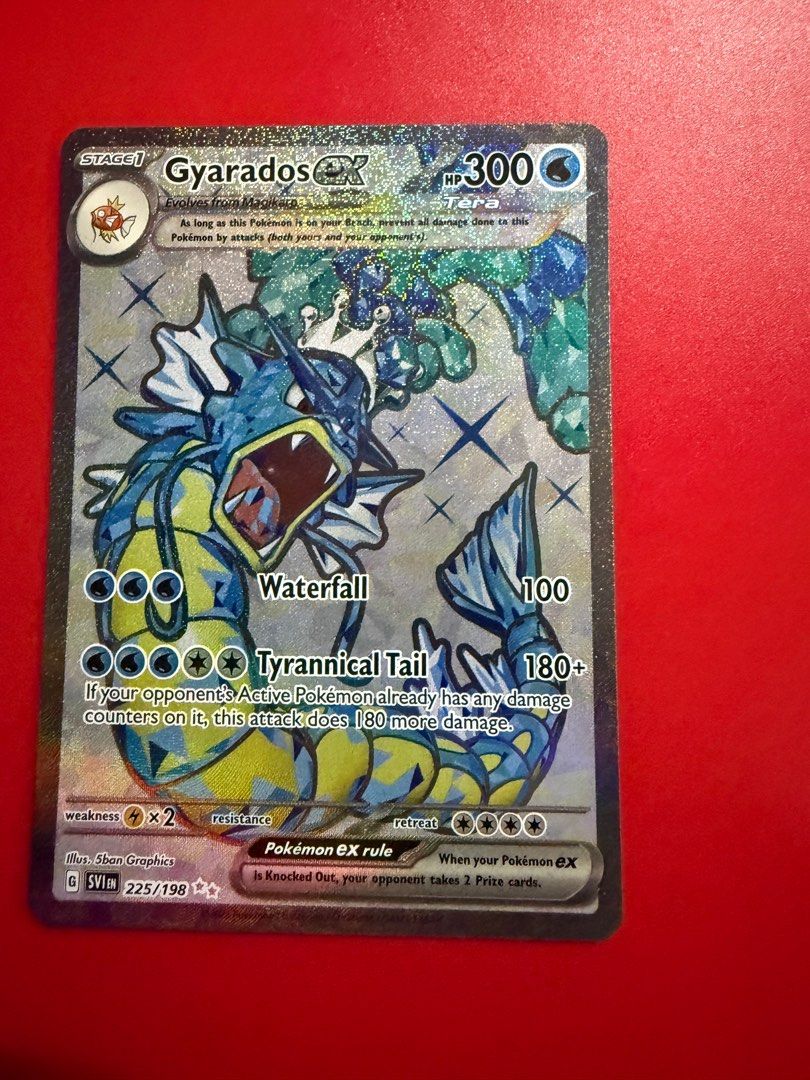Gyarados ex scarlet and violet base set pokemon card 225/198, Hobbies ...