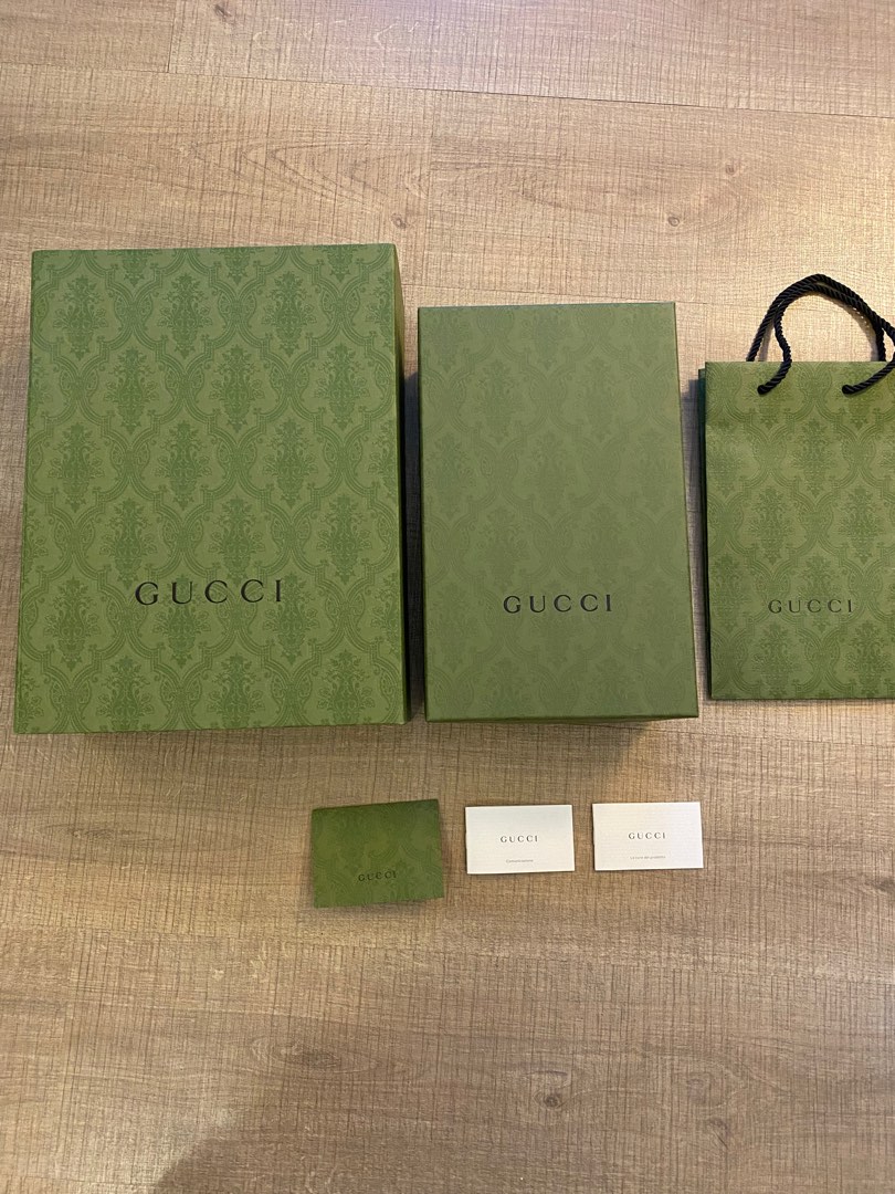 Gucci Boxes & Paper Bag, Luxury, Accessories on Carousell