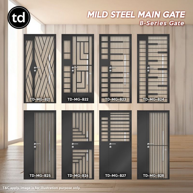 HDB Door/ HDB Gate/ HDB/ Main Gate/ Main Door/ Fire Rated/ Mild Steel ...
