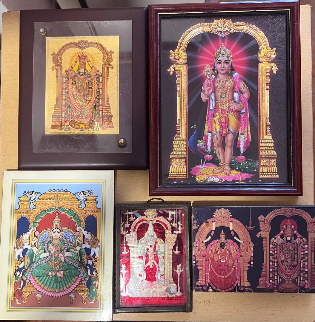 Hindu gods pictures in frames, Furniture & Home Living, Home Decor ...