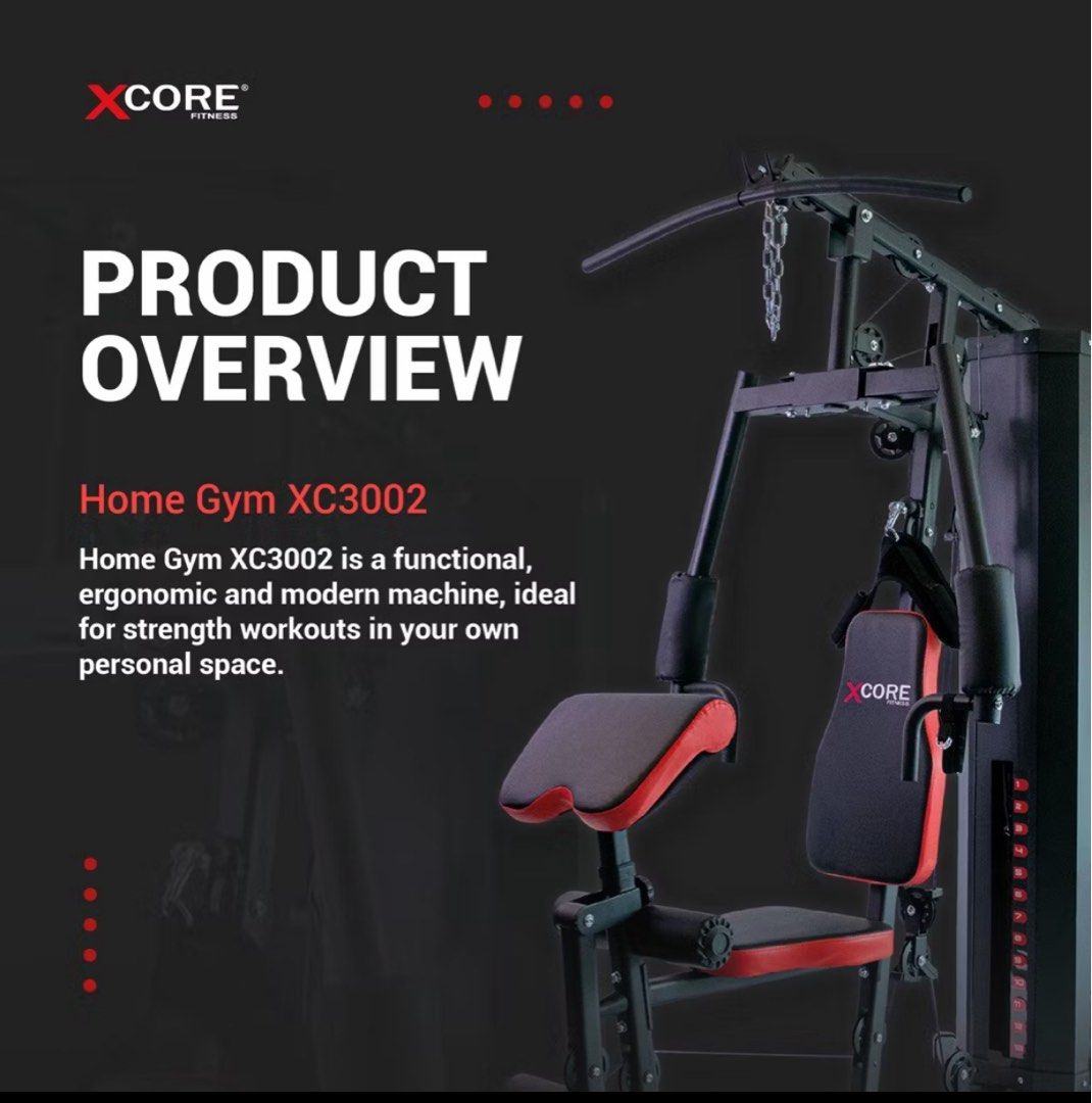Home Gym Station Machine (X-Core), Sports Equipment, Exercise & Fitness ...