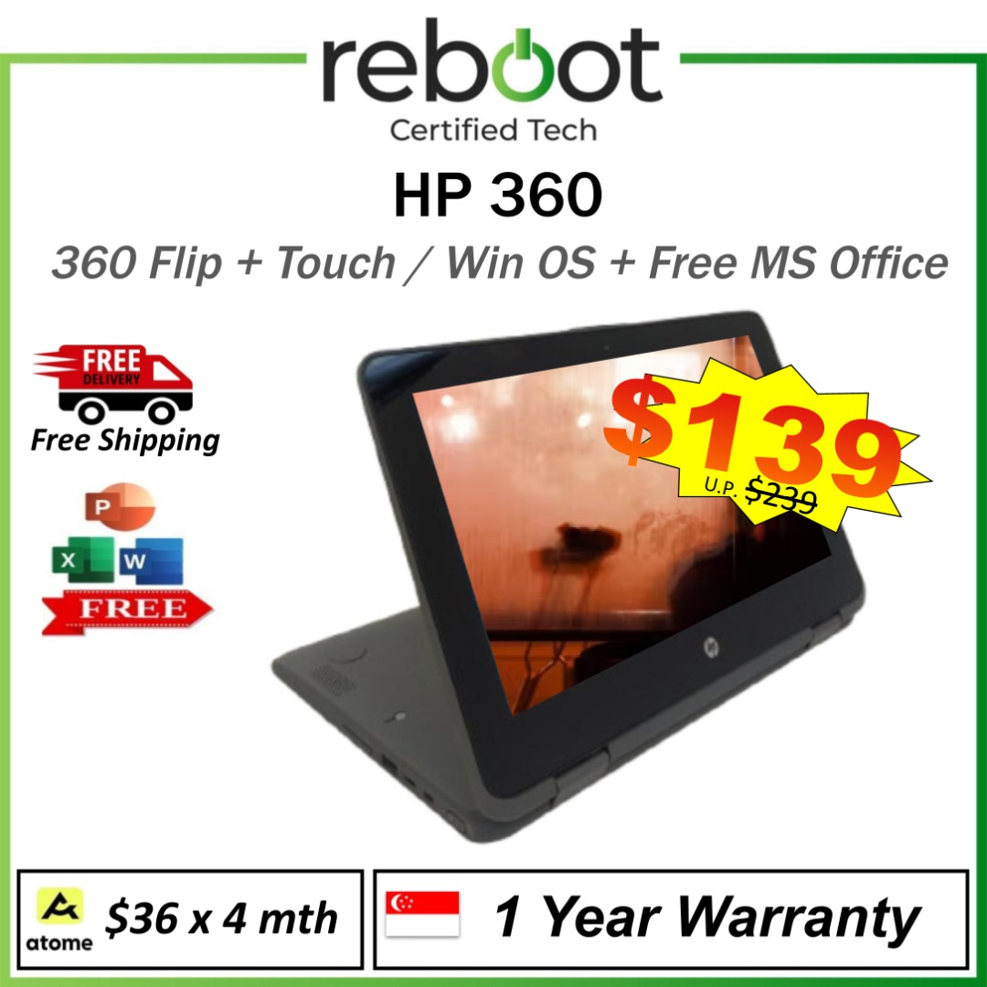 HP 360 - 360 Flip + Touch Screen - Stylish - Laptop For Sale - Free MS ...