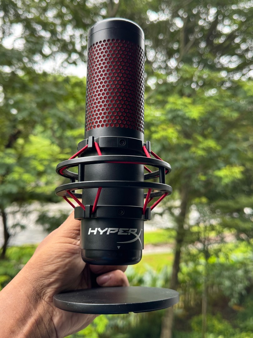 HyperX Quad-cast microphone for pc, Audio, Microphones on Carousell