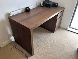 iKEA MALM Brown Stained Ash veneer 140x65cm, Furniture & Home Living ...