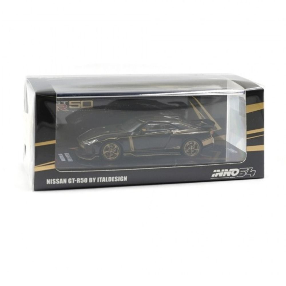 Inno64 1/64 Scale Nissan GT-R50 By ITALDESIGN Black Die-cast Car IN64 ...