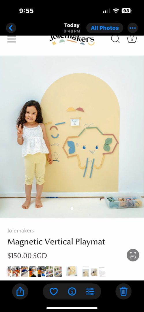 Joiemakers Magnetic Vertical Playmat, Babies & Kids, Infant Playtime on ...