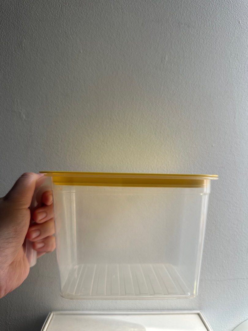 Kotak Penyimpanan / Food Container Plastik Kuning (Dengan Tutup ...