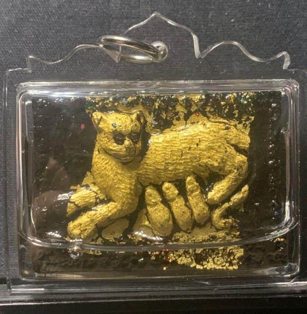 LP Thar Noo Dood Nom Maew (Cat feed Mouse Amulet), Hobbies & Toys ...