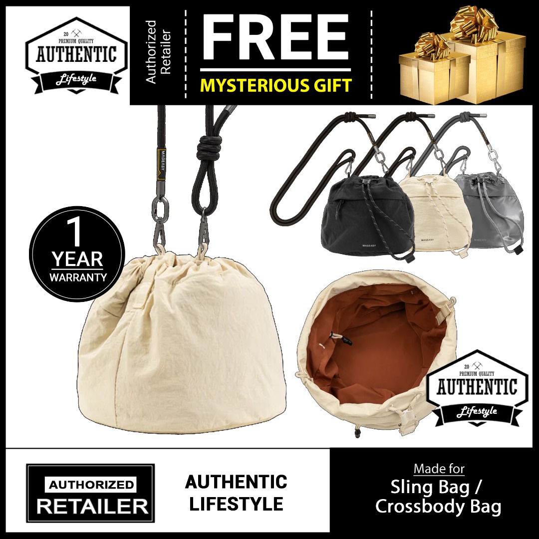 MAGEASY Flip Bucket Crossbody Bag + Strap Phone Lanyard 8.3mm, Women's ...