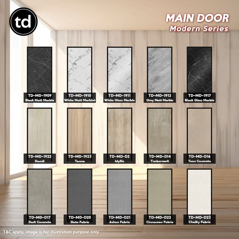 Main Gate/ Main Door/ Bedroom/ HDB/ HDB Door/ HDB Gate/ Gate/ Door ...