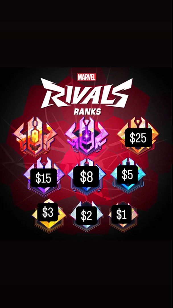 Marvel rivals boosting, Video Gaming, Gaming Accessories, Game Gift ...