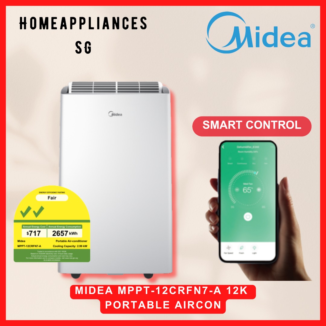 MIDEA PORTABLE AIRCON - BRAND NEW SEALED, TV & Home Appliances, Portable Air Conditioners ...