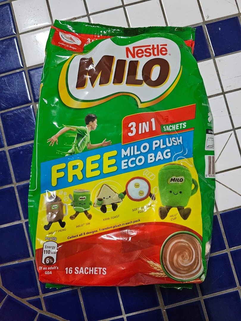 MILO 3 IN 1 SACHET WITH MILO PLUSHIE on Carousell
