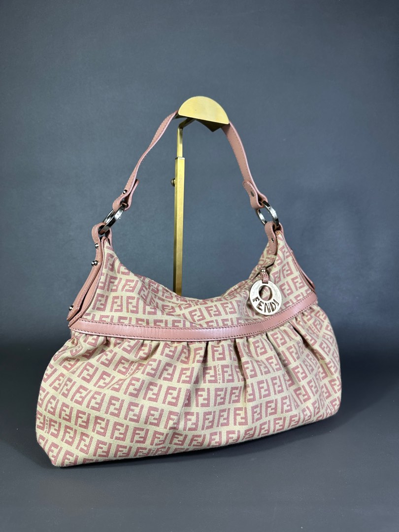 Monogram " Fendi " Hobo Bag, Luxury, Bags & Wallets on Carousell