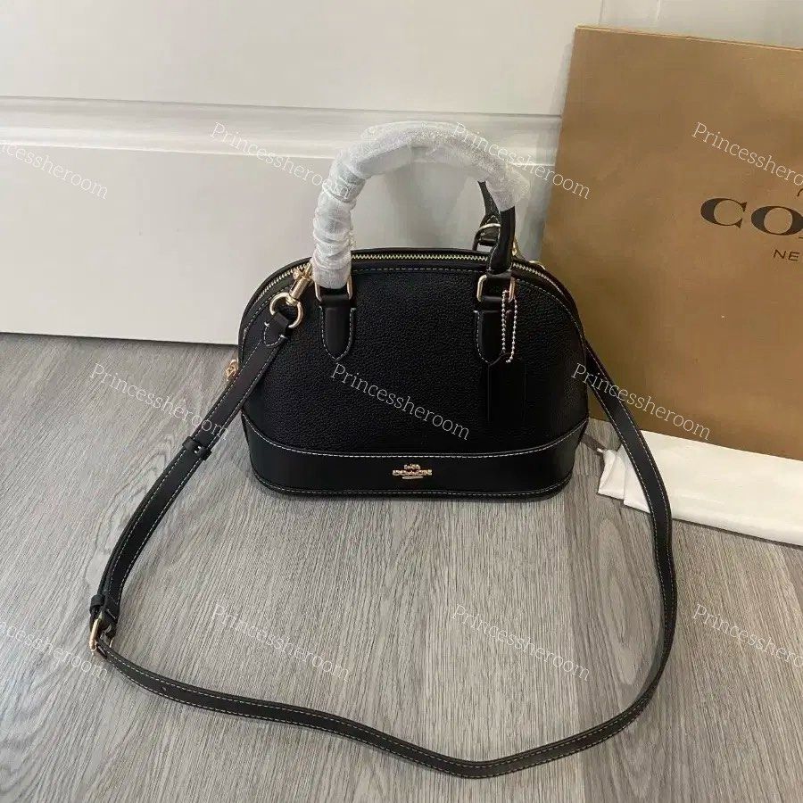 New Coach Original CAM55 Black Sabrina Satchel Tote Bag Women Crossbody ...