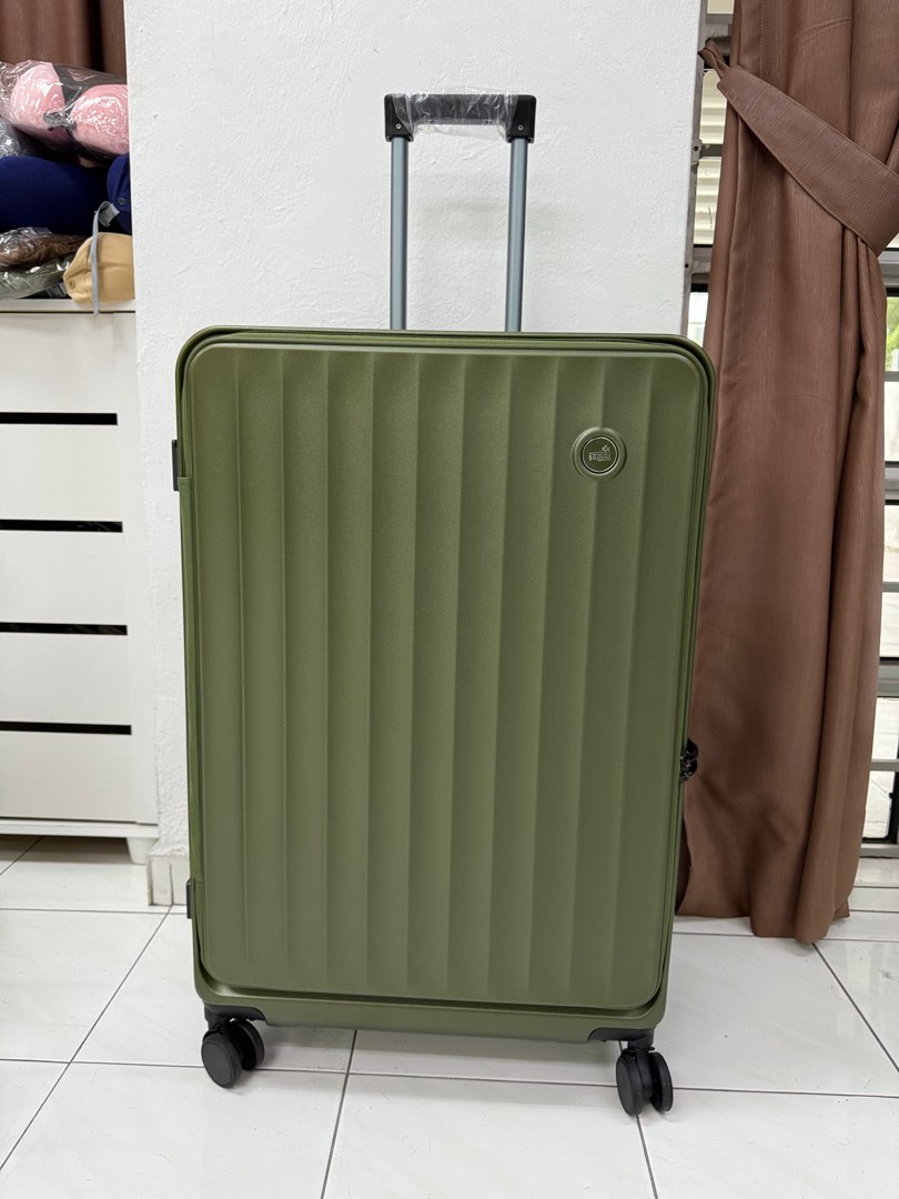 [New] SAMEL 28inch PC Front Open Luggage Unbreakable Green, Hobbies & Toys, Travel, Luggages on ...
