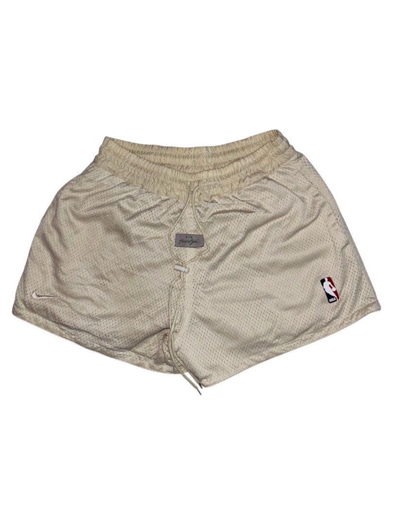 NIKE x NBA x Fear Of God (FOG) Mesh Drawstring Short, Fesyen Pria ...