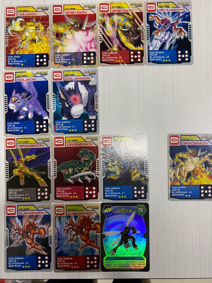 Old Digimon D Cyber Cards, Hobbies & Toys, Toys & Games on Carousell