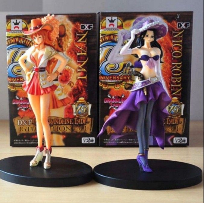 One Piece DXF Grandline Lady 15th Edition Vol. 1 Nami & Nico Robin Figure, Hobbies & Toys, Toys ...