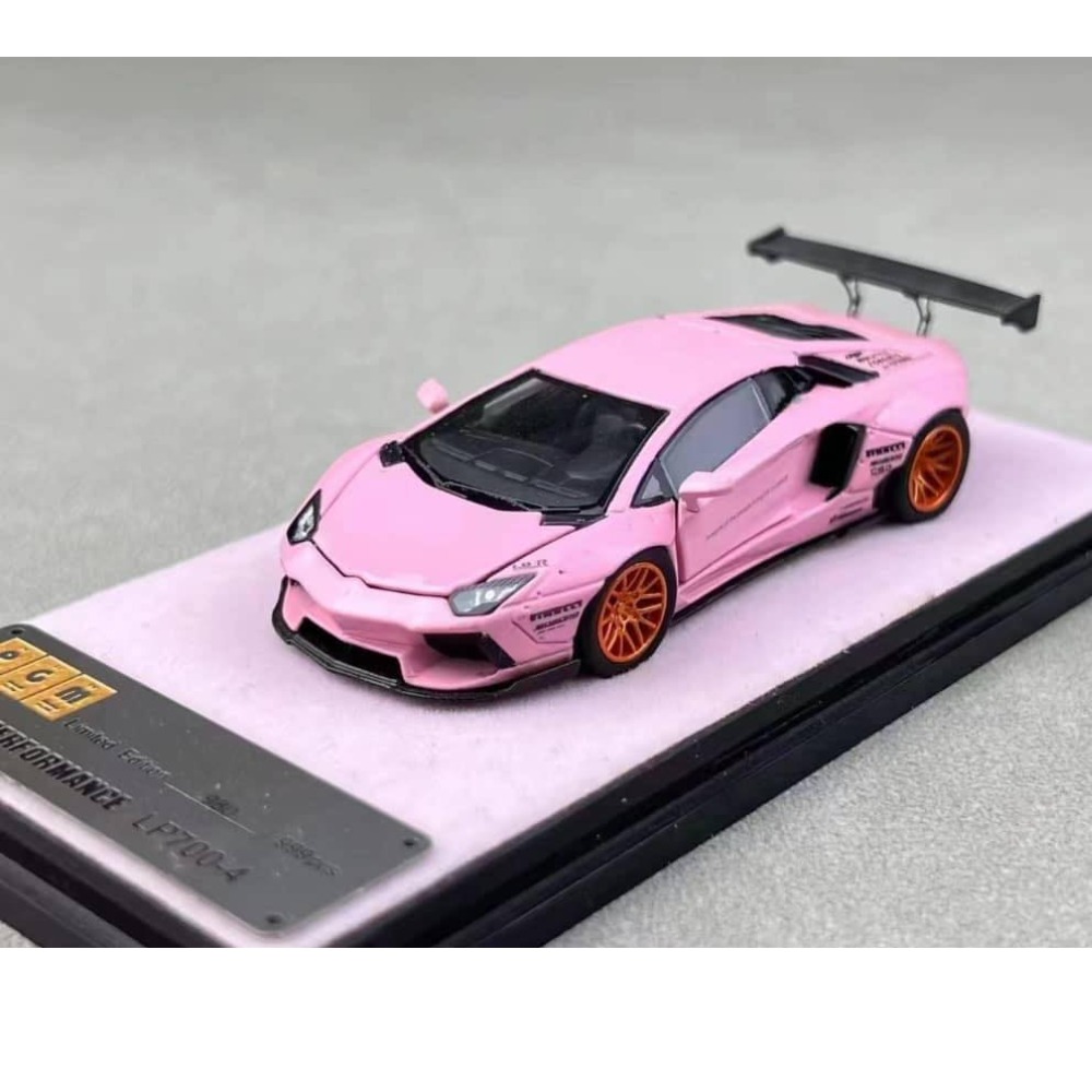 PGM 1/64 Scale Pink LBWK Lamborghini Aventador LP700-4 Die-cast Car ...