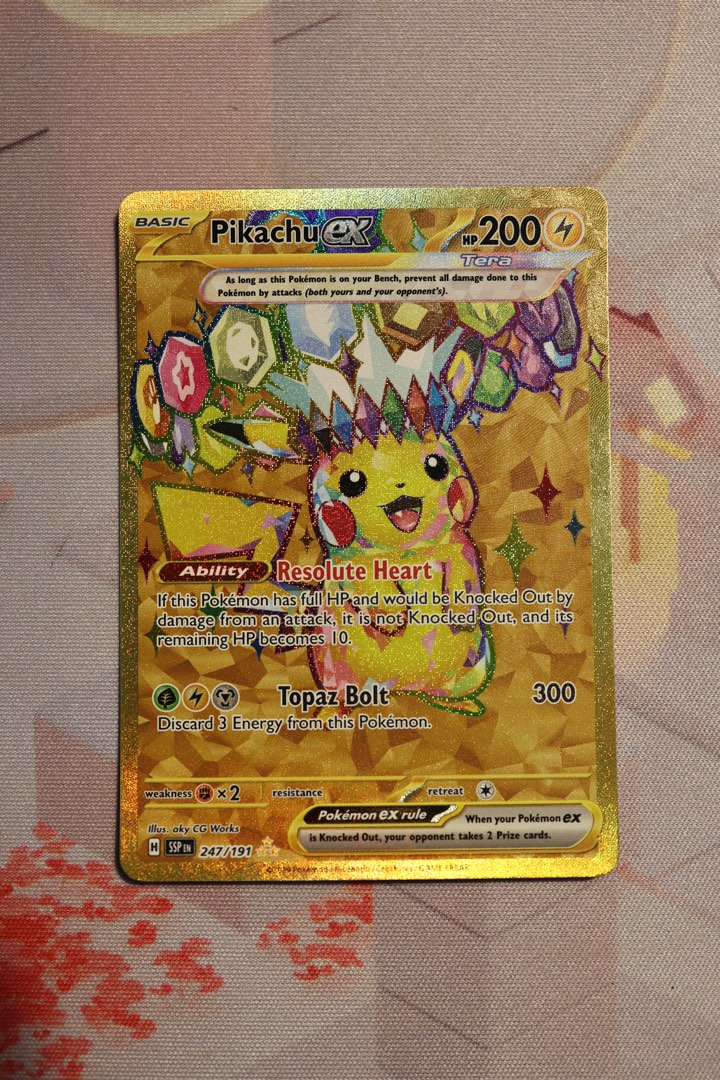 Pikachu EX #247 Pokemon Surging Sparks Hyper Rare, Hobbies & Toys, Toys ...