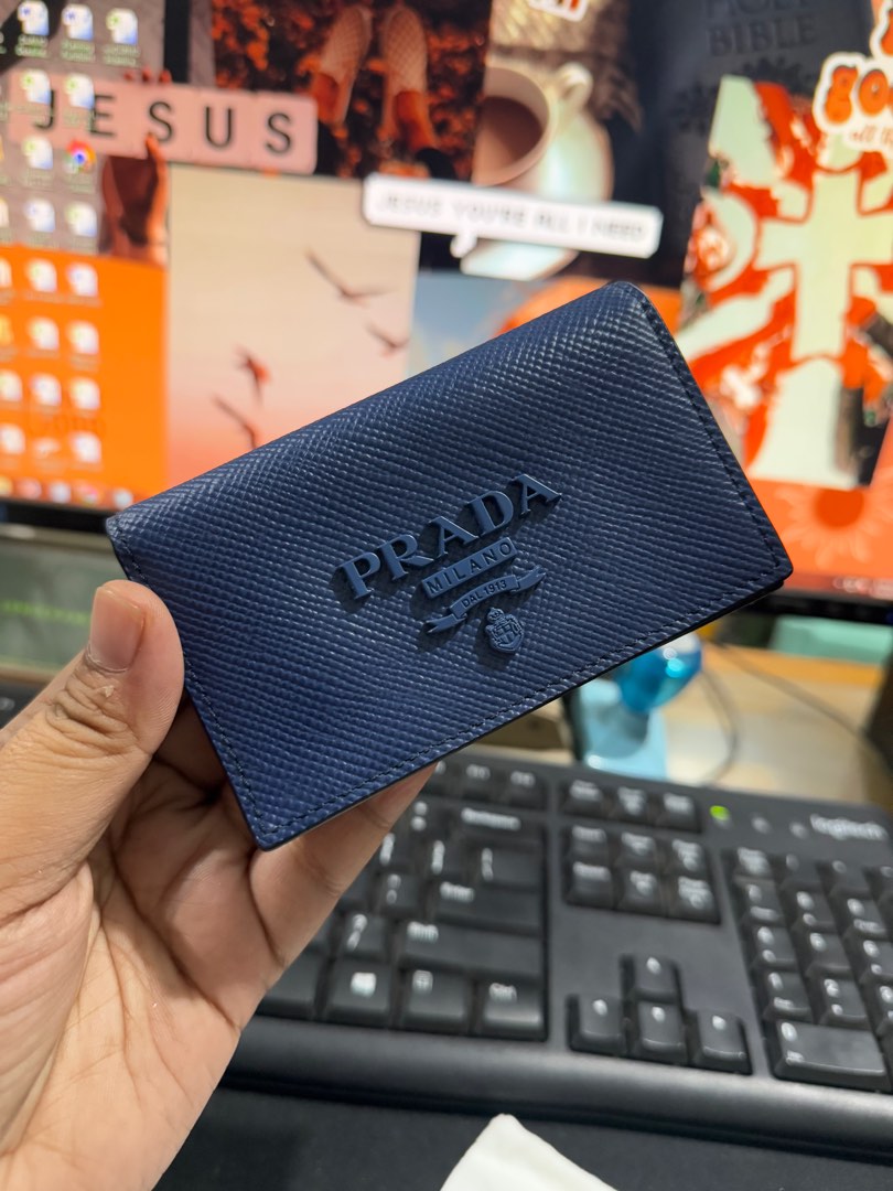 Prada Card Holder, Women's Fashion, Bags & Wallets, Wallets & Card ...
