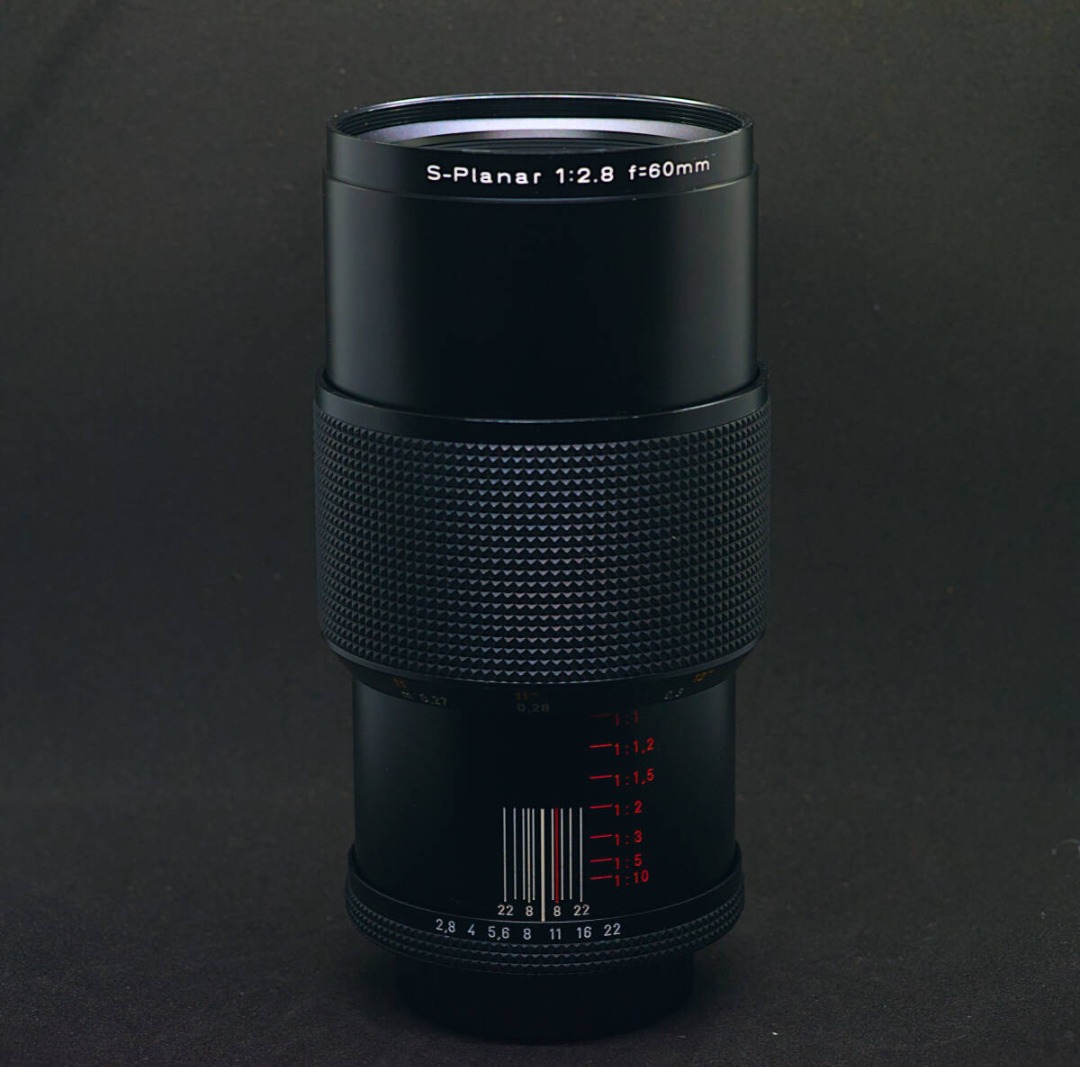 Refurbished Carl Zeiss CONTAX S-Planar T* 60mm f2.8 AEG silver mount ...