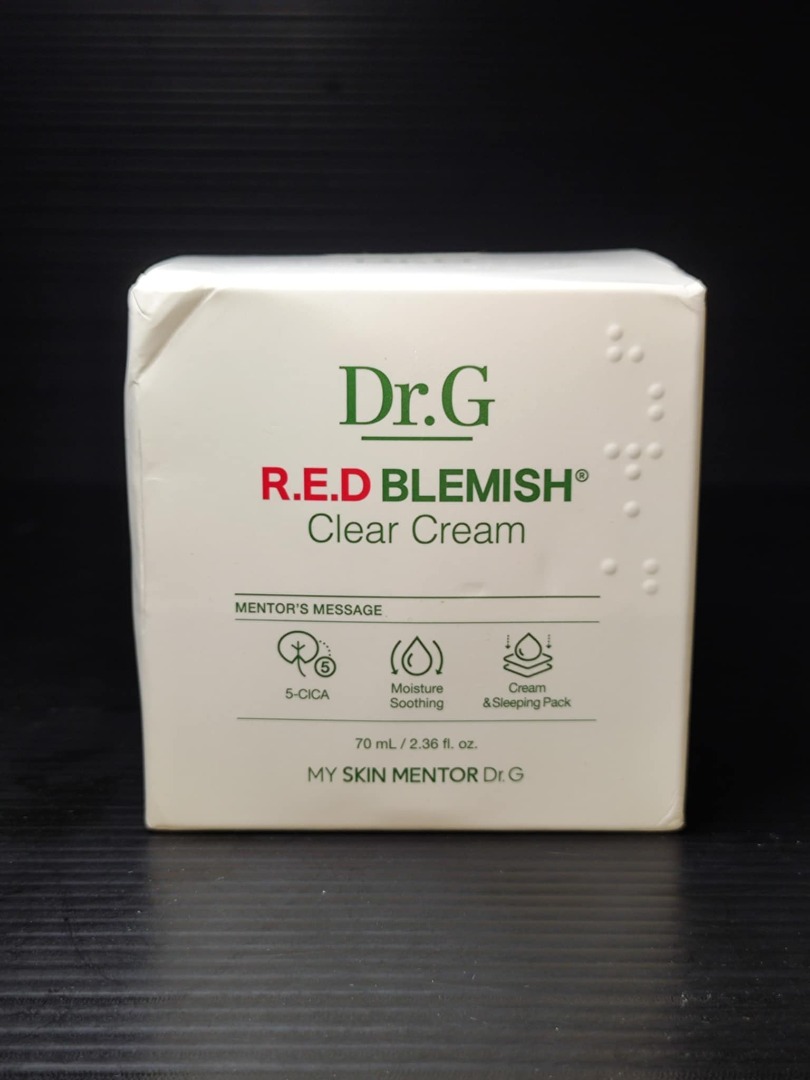 [SEALED] Dr.G Red Blemish Korean Clear Cream 70ml (Exp: 2027), Beauty ...