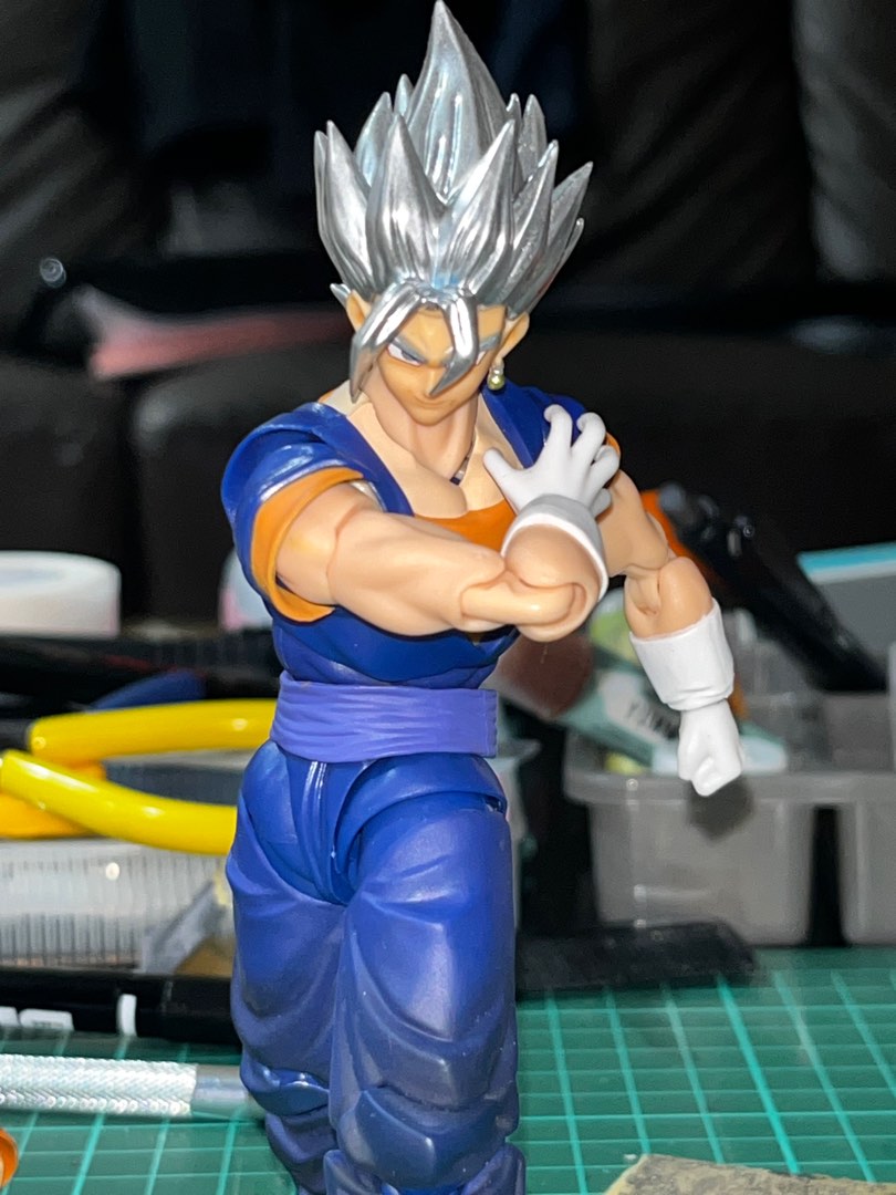SHF Vegito Mastered Ultra Instinct MUI Head Sculpts (Self DIY), Hobbies ...