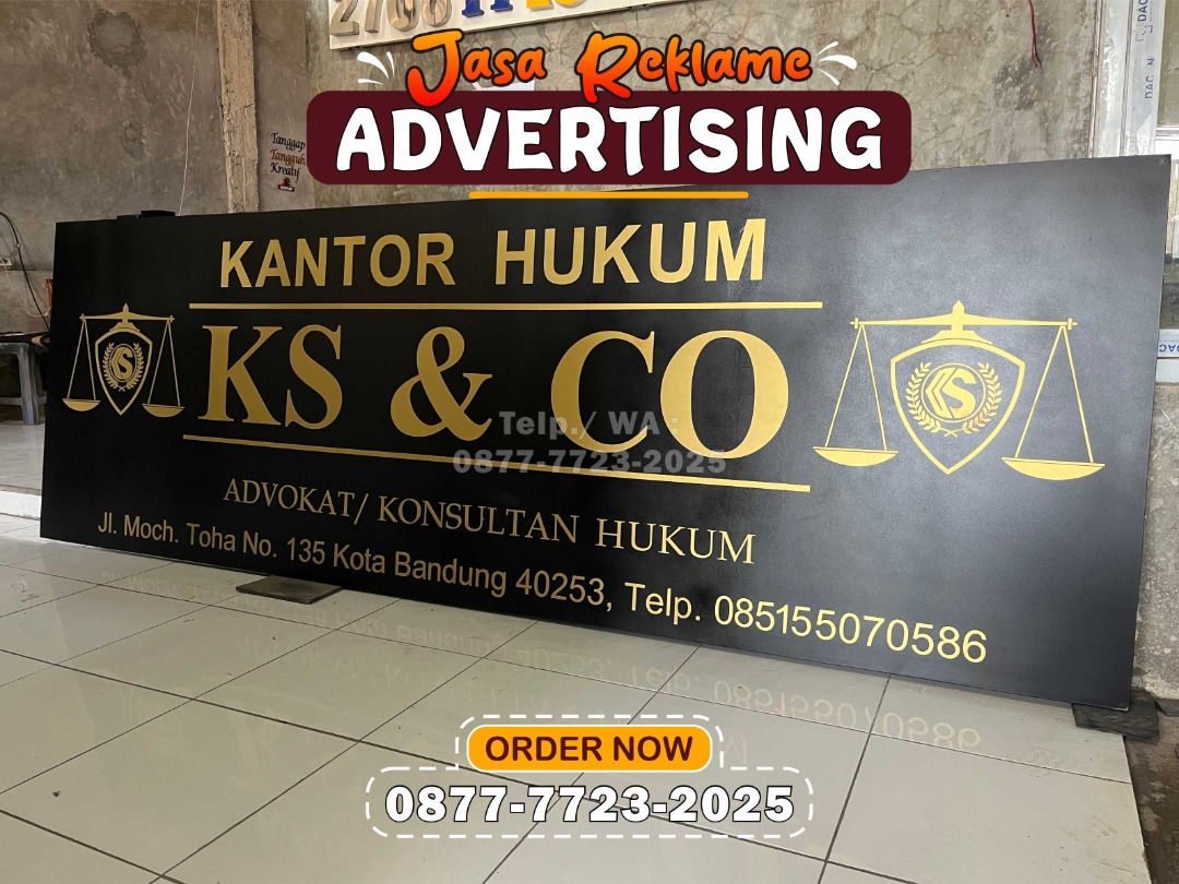 Signboard/ Plang Nama/ Neon Box/ Huruf Timbul/ Signage/ Jasa Reklame ...