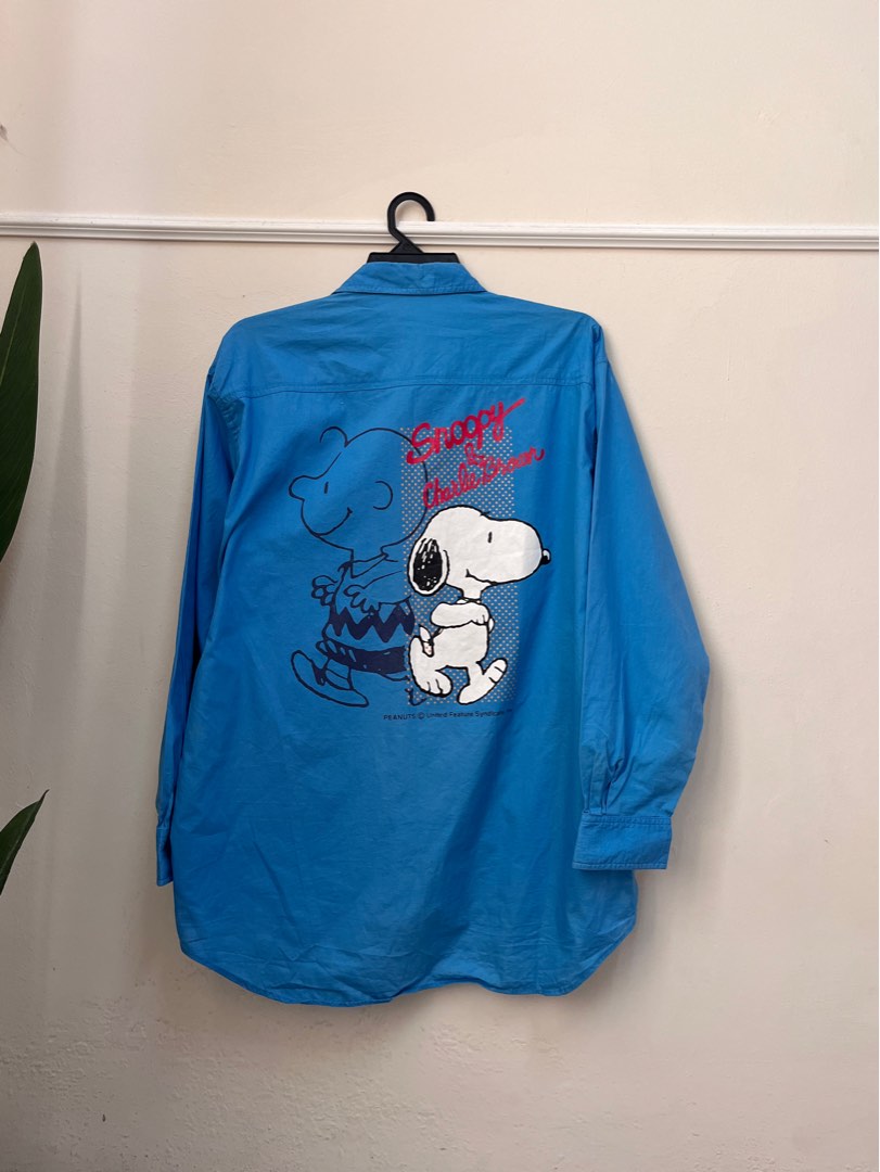 Snoopy x Peanuts Shirt, Men's Fashion, Tops & Sets, Formal Shirts on ...