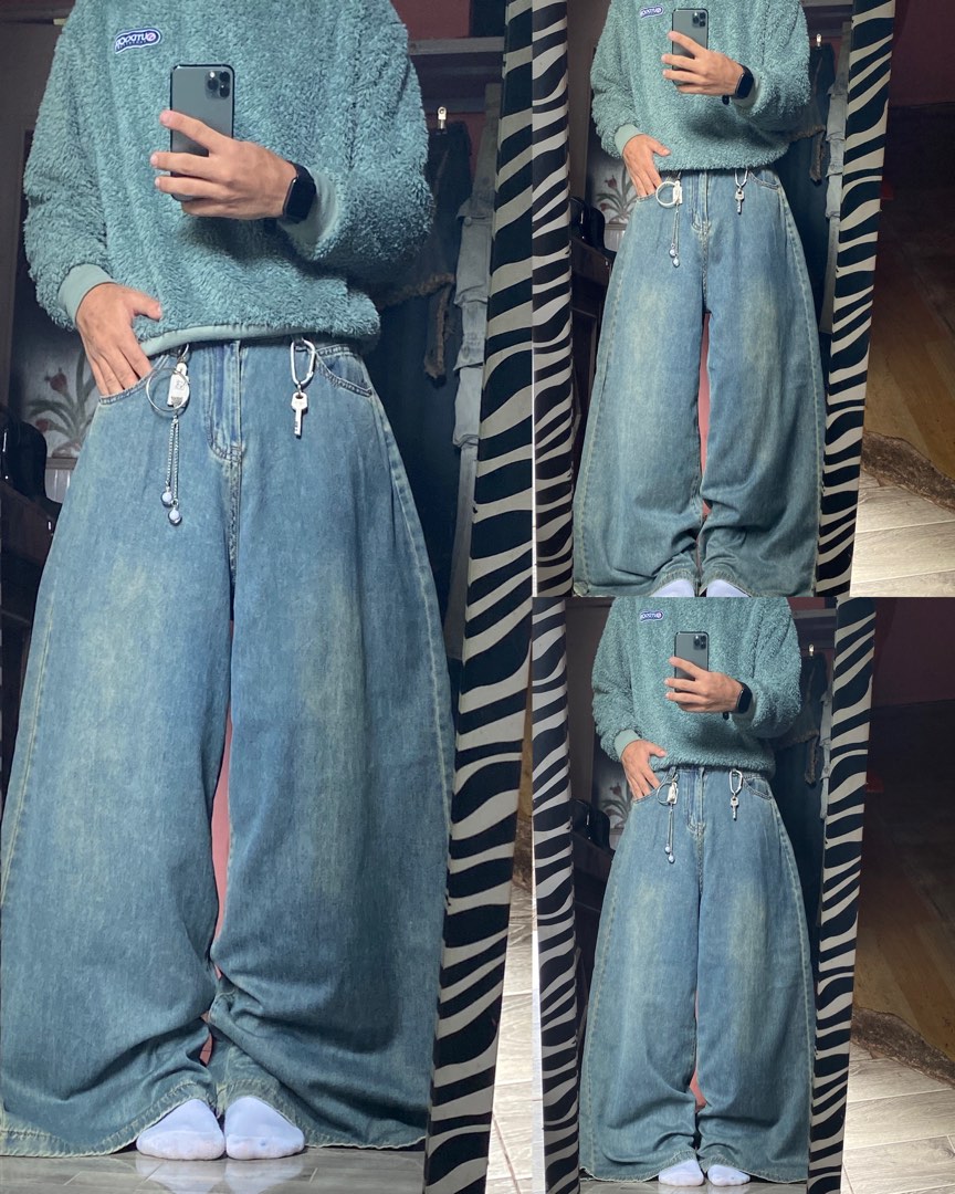 SOBRANG GANDA VINTAGE BAGGY PANTS SEMI HARD, Women's Fashion, Bottoms ...