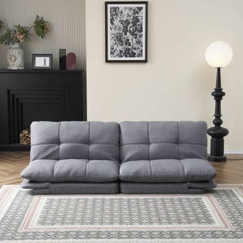 Sofa bed, couch sofa, 2-seater reclining sofa, 3-level adjustment, sofa ...