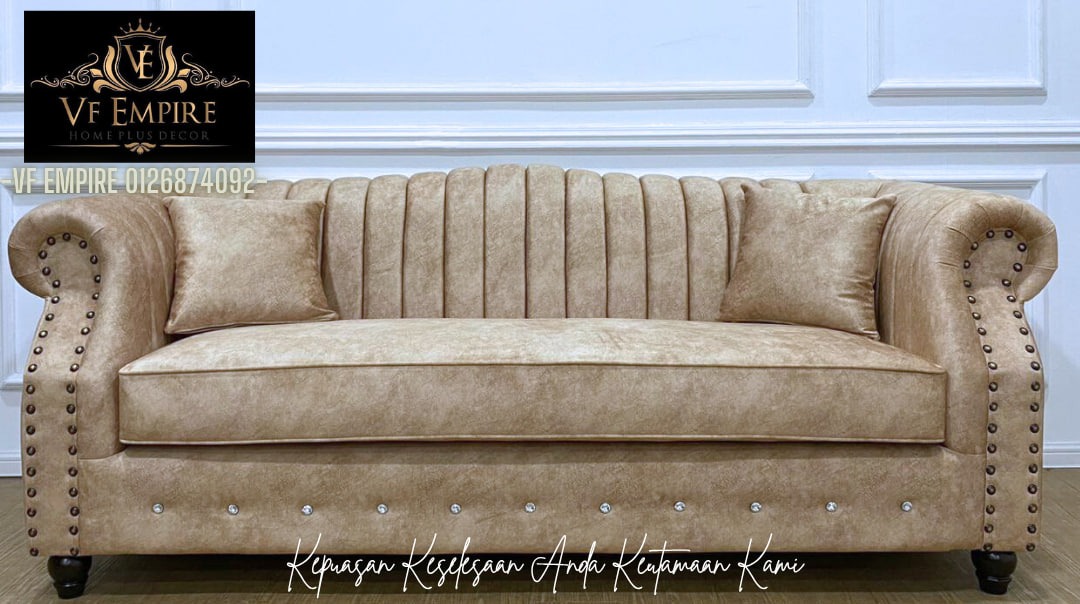 SOFA CHESTERFIELD MODEL HIGHBACK A2 SHELL, Furniture & Home Living ...