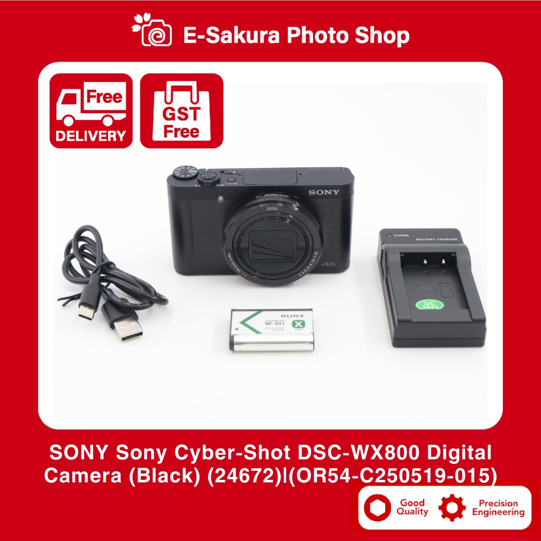 SONY Cyber-Shot DSC-WX800 Digital Camera (Black) (24672) OR54-C250519 ...
