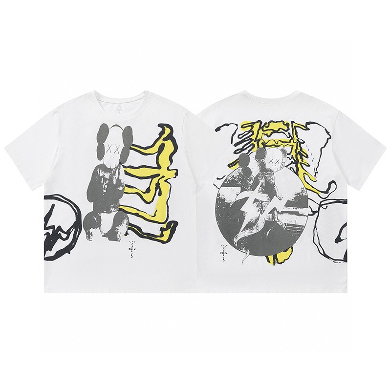Travis Scott Cactus Jack X KAWS X Fragment Design, 男裝, 上身及套裝, T-shirt ...