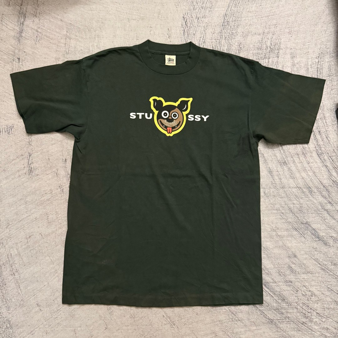 Vintage 90s Stussy Dog, Men's Fashion, Tops & Sets, Tshirts & Polo ...
