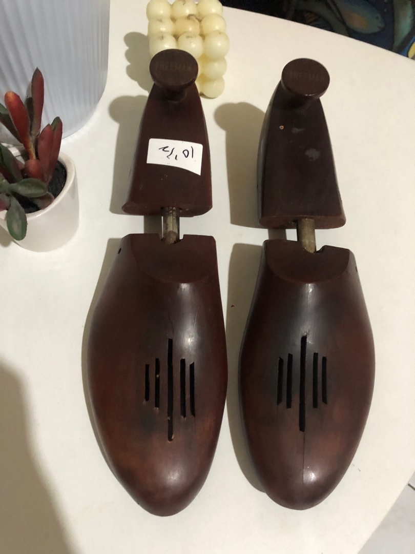 Vintage Freeman Wooden Shoe Tree 30cm, Men's Fashion, Footwear, Shoe ...