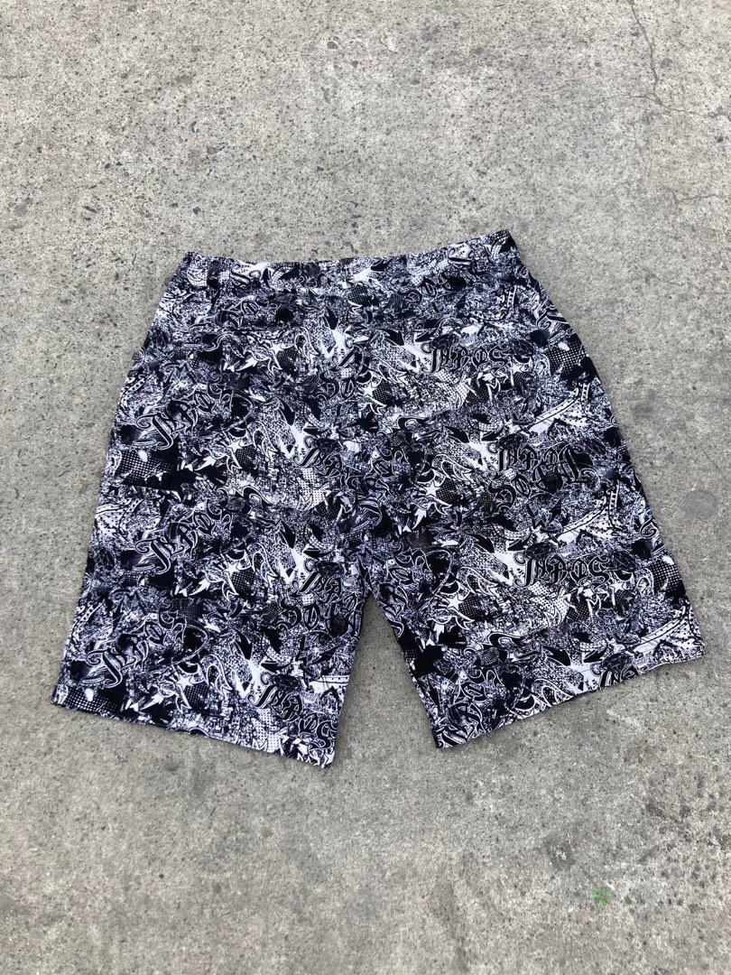 Vintage So cal shorts All over print Y2K black No Fear, Men's Fashion ...