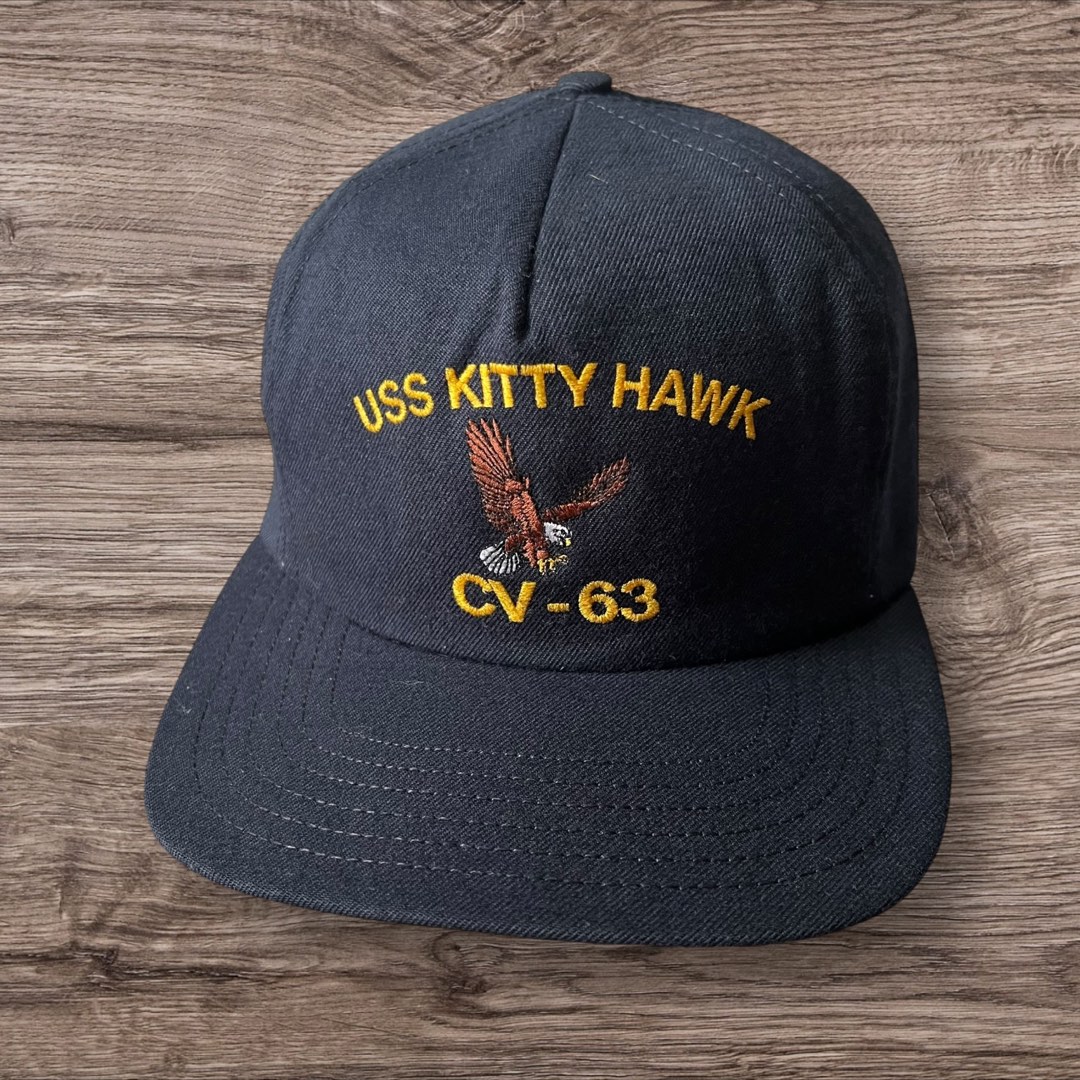 Vintage USS Kitty Hawk CV63 Souvenir Cap osfm, Men's Fashion, Watches ...