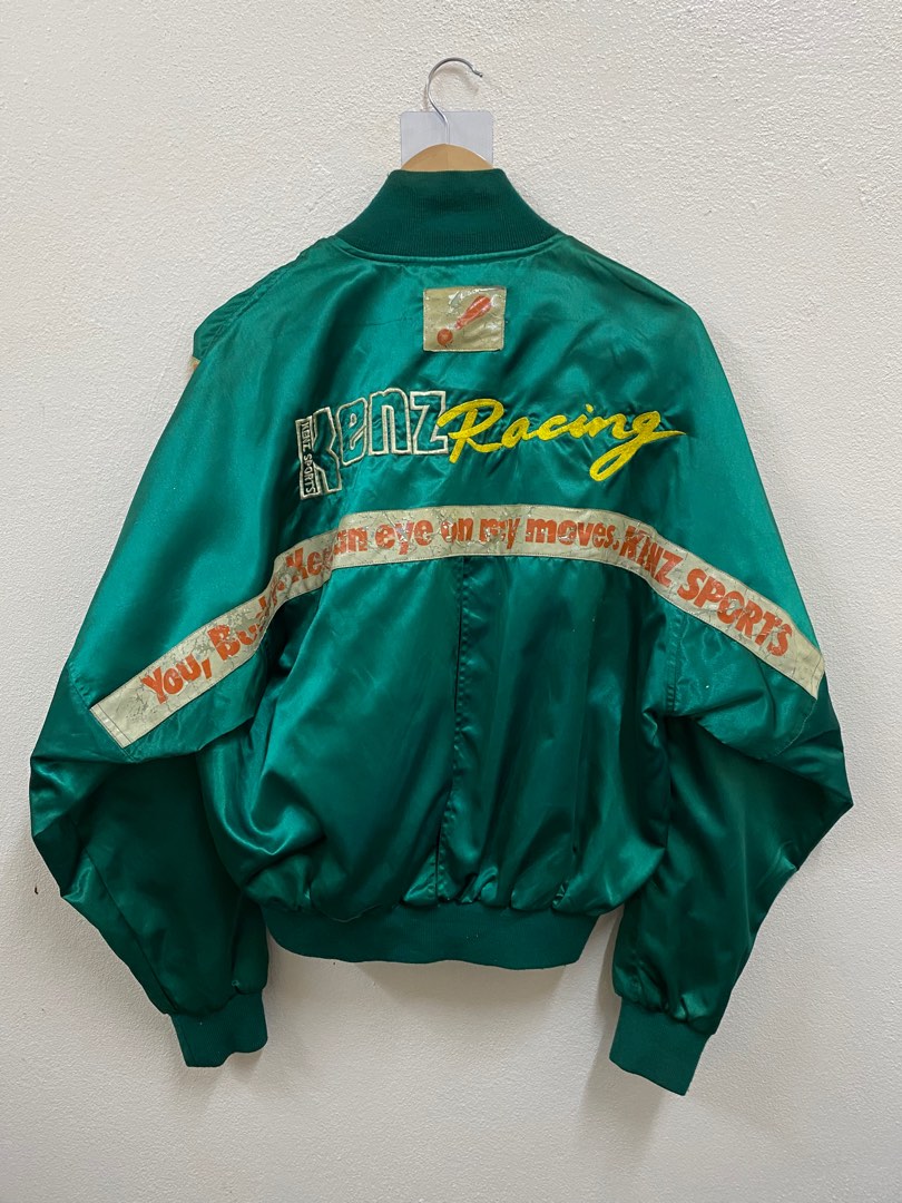 Vtg Kenz Sport Racing Jacket Green, Men's Fashion, Coats, Jackets and ...