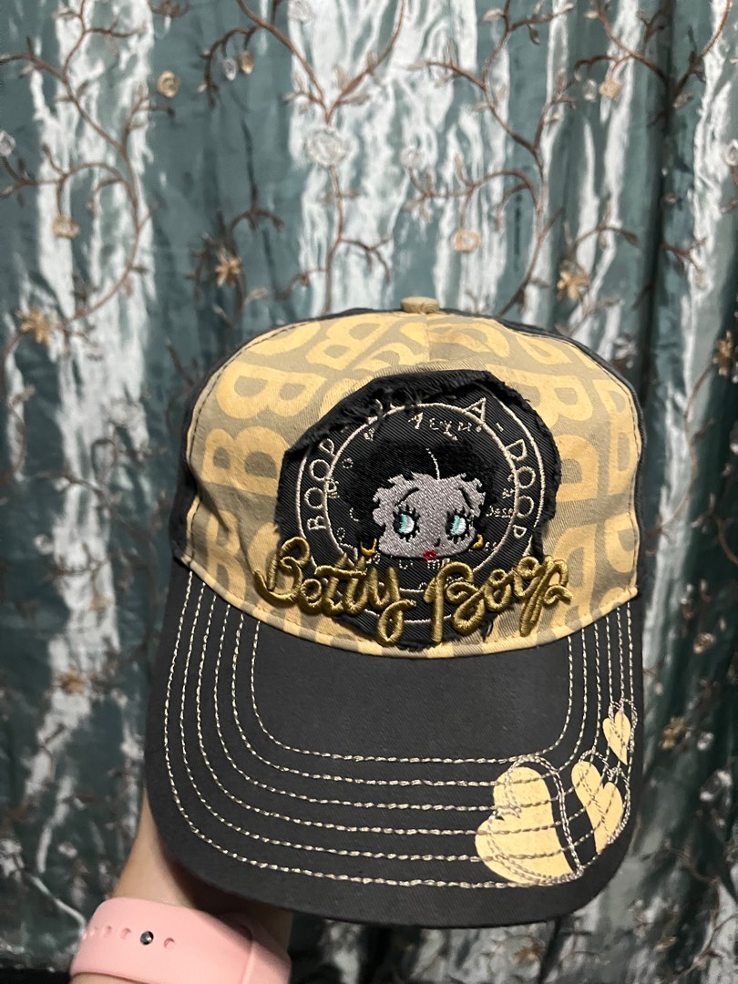 Y2K 2000s Mcbling Vintage Betty Boop Camo Cap, Men's Fashion, Watches ...