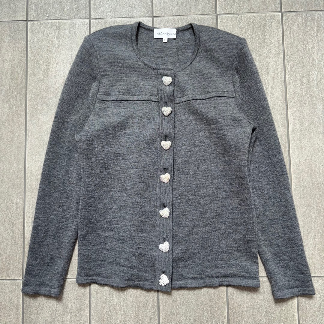 Ysl Yves Saint Laurent Cardigan, Women's Fashion, Coats, Jackets and ...