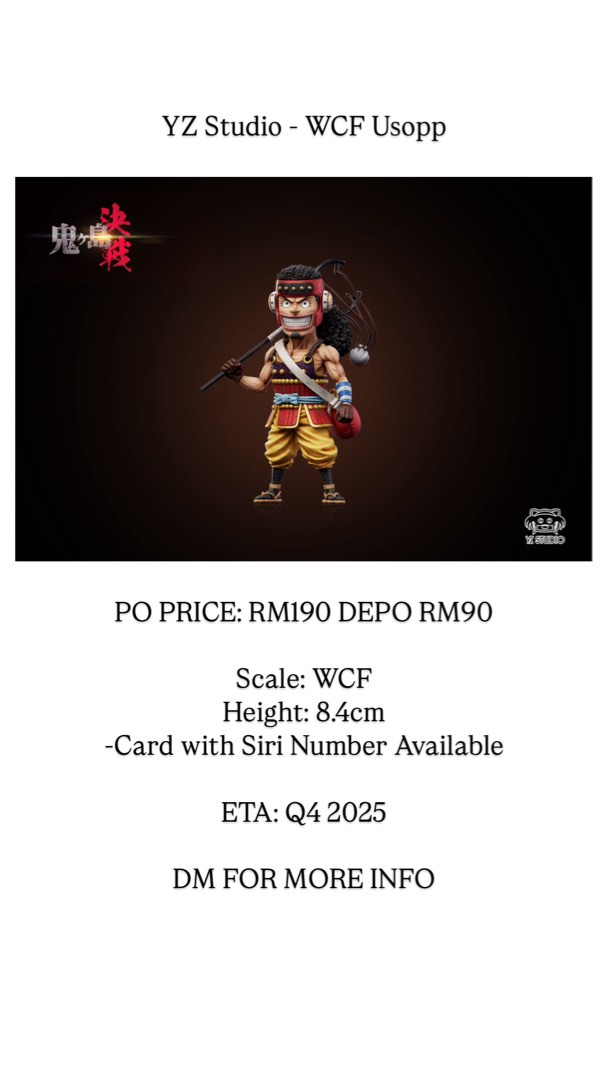 YZ Studio - WCF Usopp, Hobbies & Toys, Toys & Games on Carousell